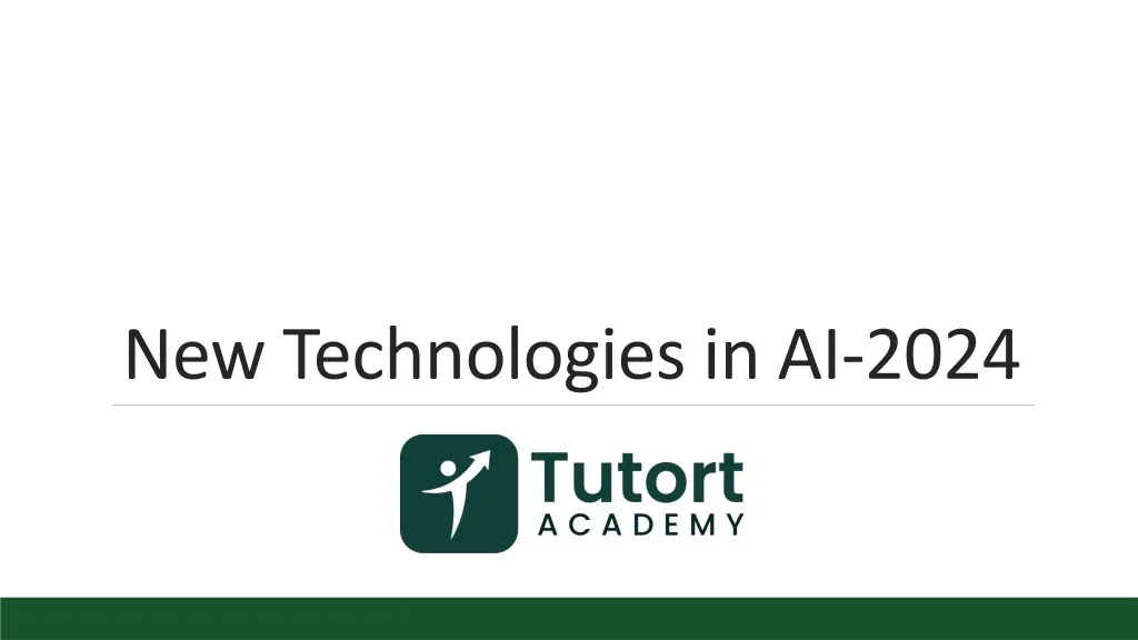 PPT - New Technologies in AI-2024 PowerPoint Presentation, free ...