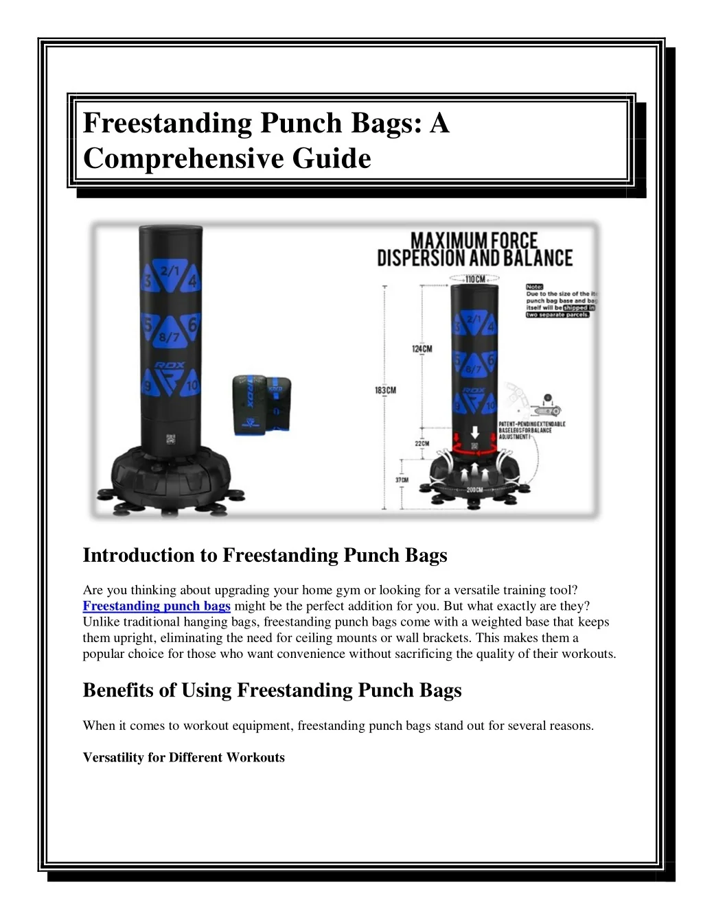 PPT - Freestanding Punch Bags A Comprehensive Guide PowerPoint ...