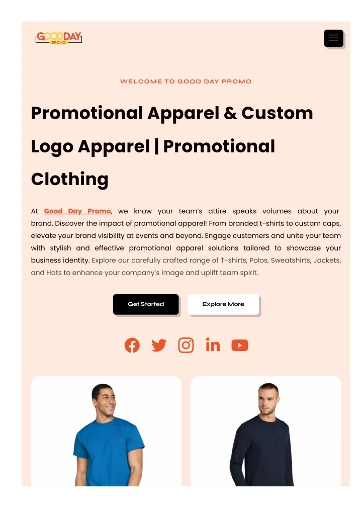 PPT - Promotional Apparel & Custom Logo Apparel PowerPoint Presentation ...