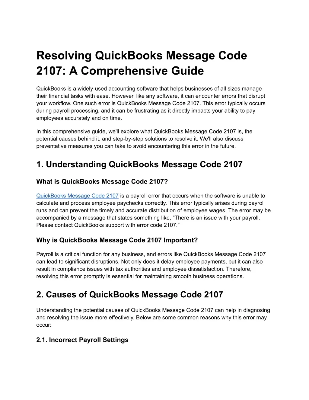 PPT - Resolving QuickBooks Message Code 2107_ A Comprehensive Guide ...