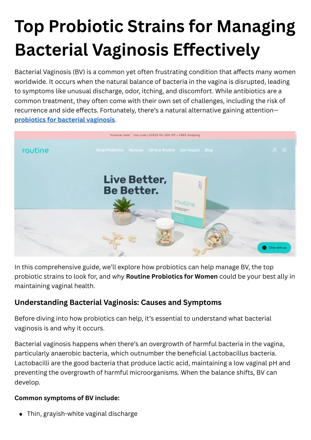 PPT - Top Probiotic Strains for Managing Bacterial Vaginosis ...