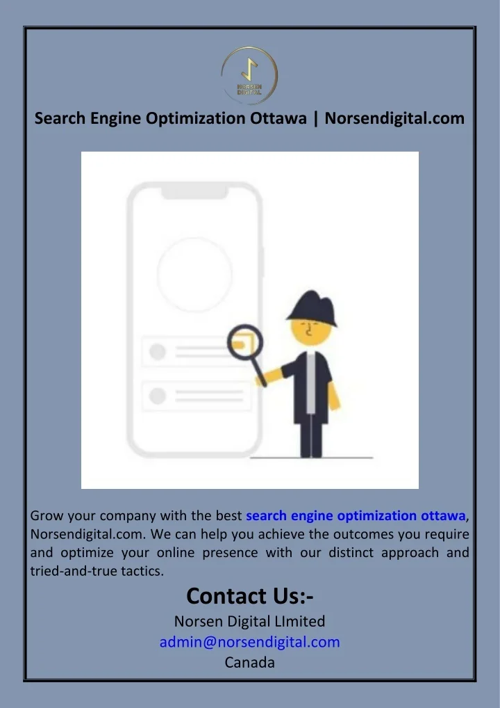 PPT - Search Engine Optimization Ottawa Norsendigital.com PowerPoint Presentation - ID:13532491