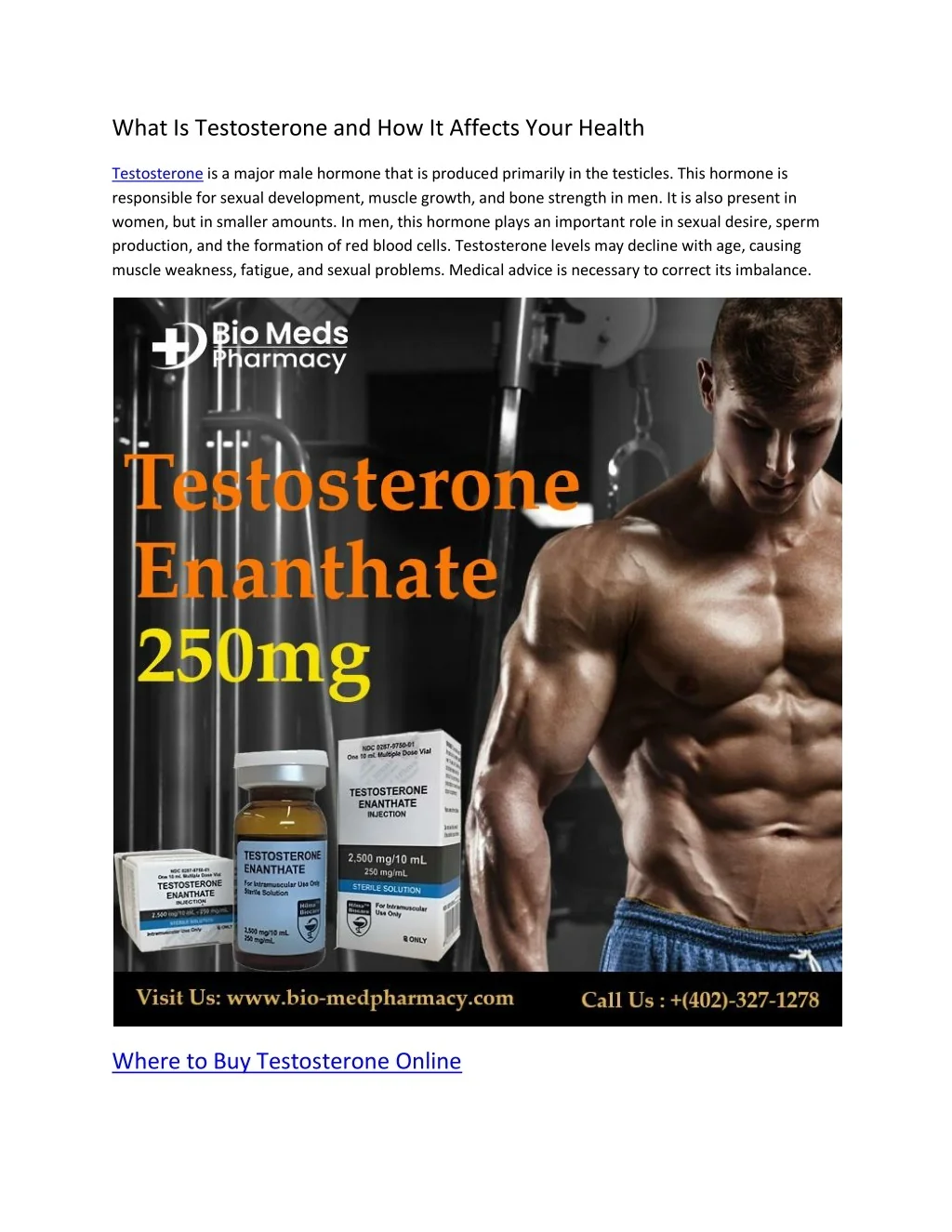 PPT - What Is Testosterone and How It Affects Your Health PowerPoint ...