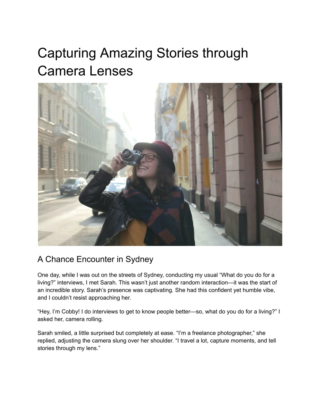 PPT - Capturing Amazing Stories through Camera Lenses PowerPoint ...