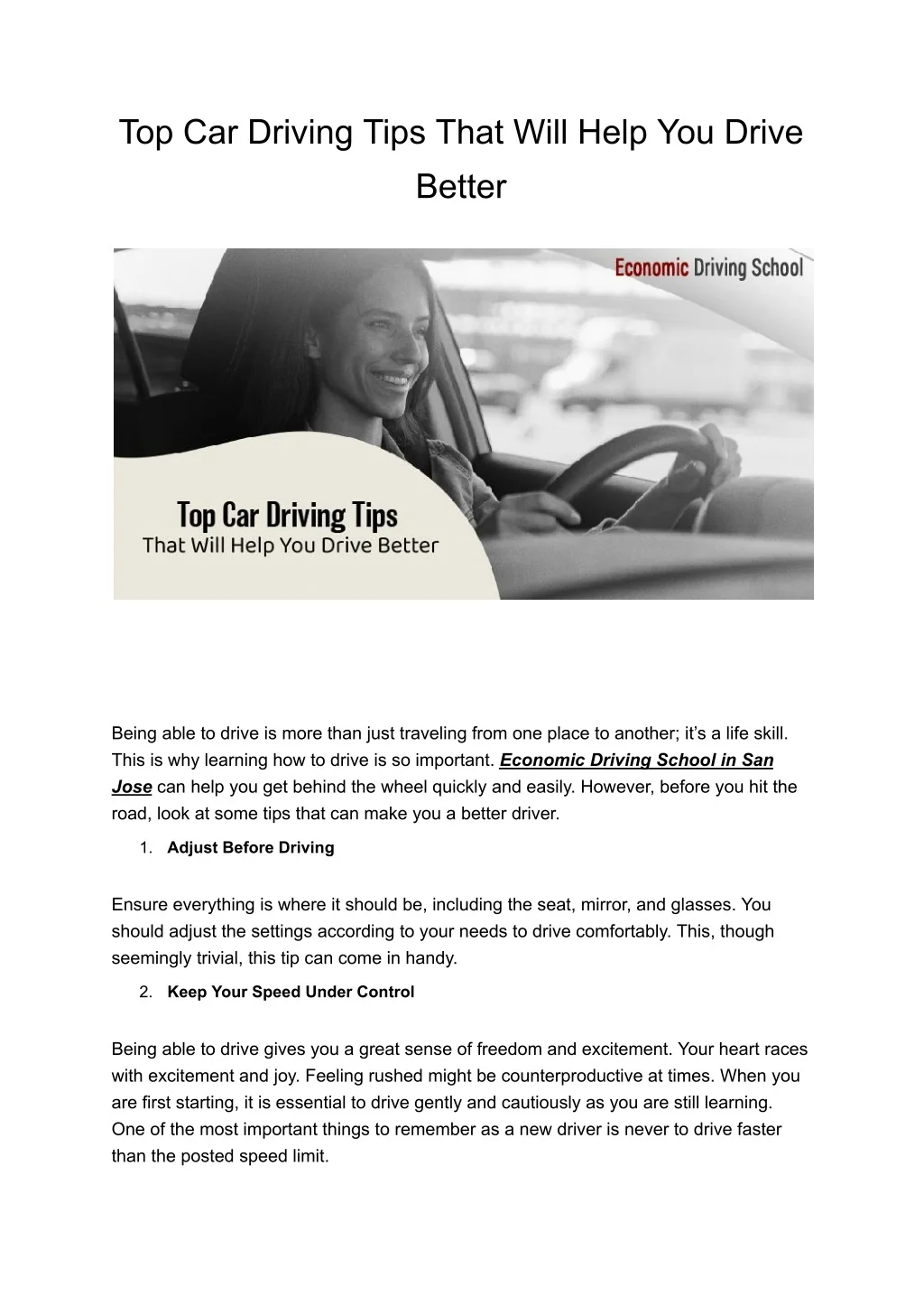 PPT - Top Car Driving Tips That Will Help You Drive Better PowerPoint ...