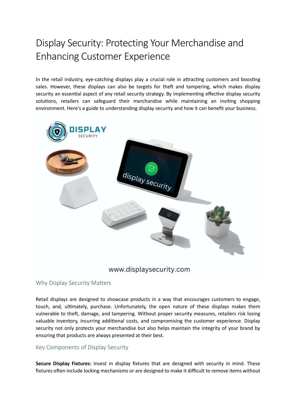 PPT - Display Security Protecting Your Merchandise and Enhancing ...