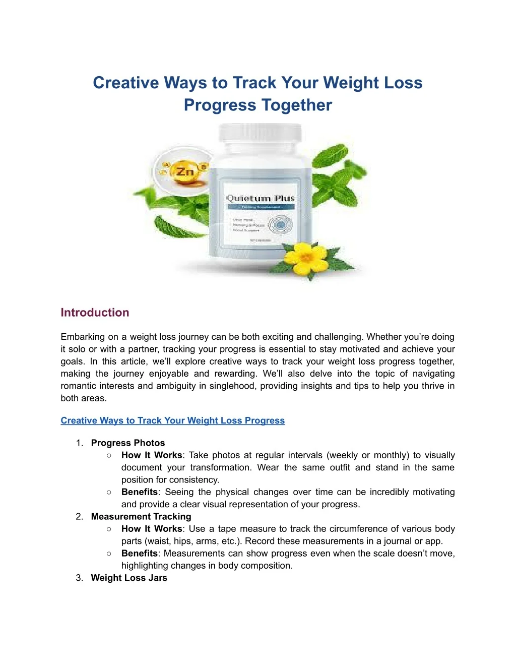 PPT - Creative Ways to Track Your Weight Loss Progress Together ...