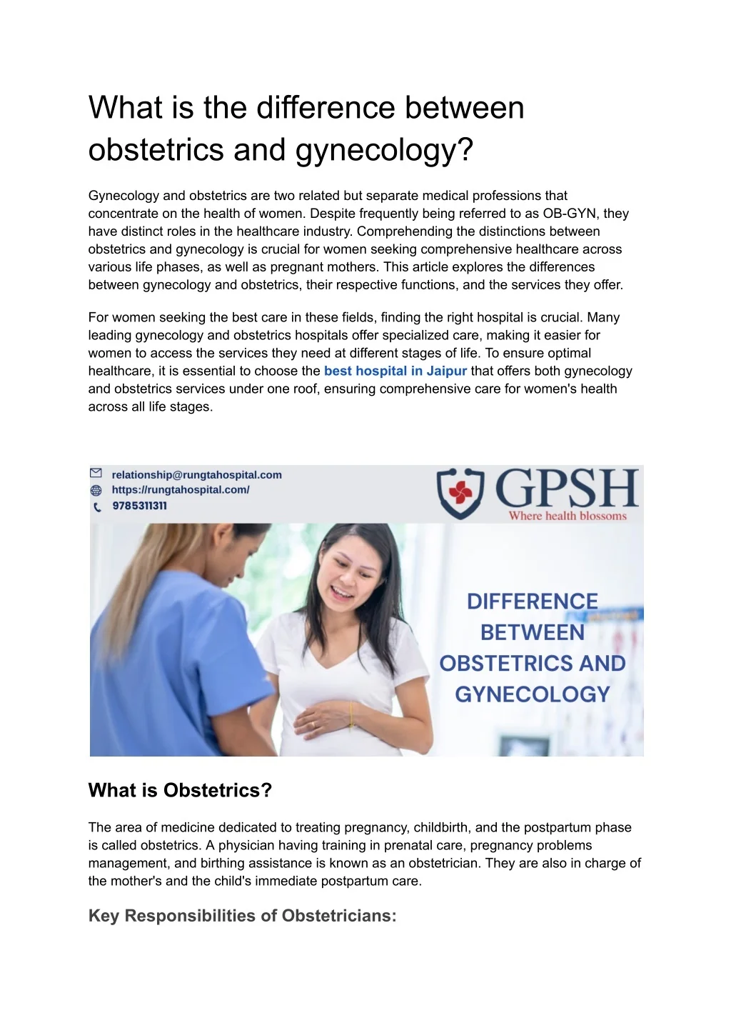 PPT - What is the difference between obstetrics and gynecology_ PowerPoint Presentation - ID ...