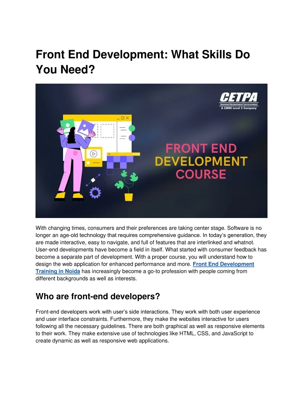 PPT - Front End Development_ What Skills Do You Need PowerPoint ...