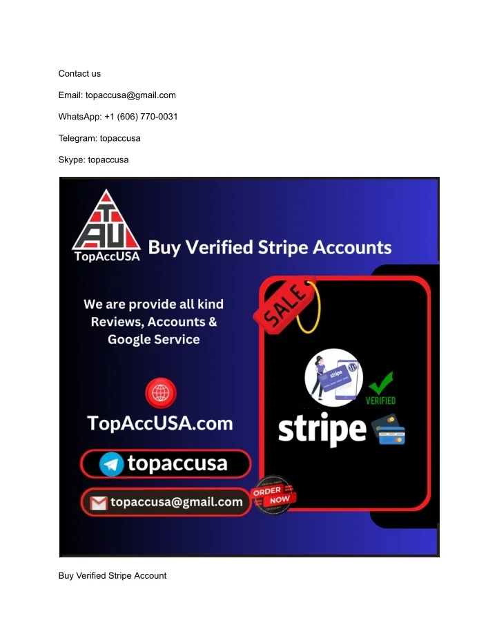 PPT - Top 54 Sites to Buy Verified Stripe Accounts In Years PowerPoint ...