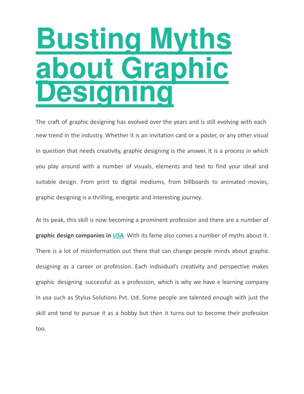PPT - Busting Myths about Graphic Designing PowerPoint Presentation, free download - ID:13544430