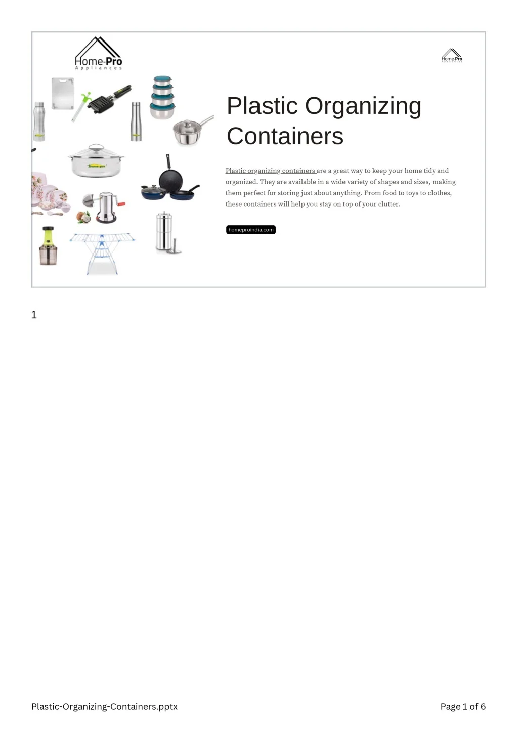 PPT - Plastic-Organizing-Containers PowerPoint Presentation, free ...