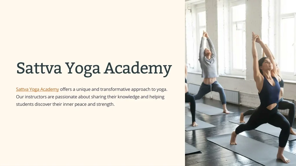 PPT - A Transformative Journey at Sattva Yoga Academy PowerPoint ...