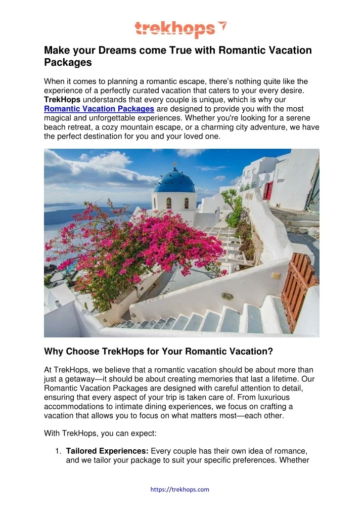 PPT - Make your Dreams come True with Romantic Vacation Packages ...