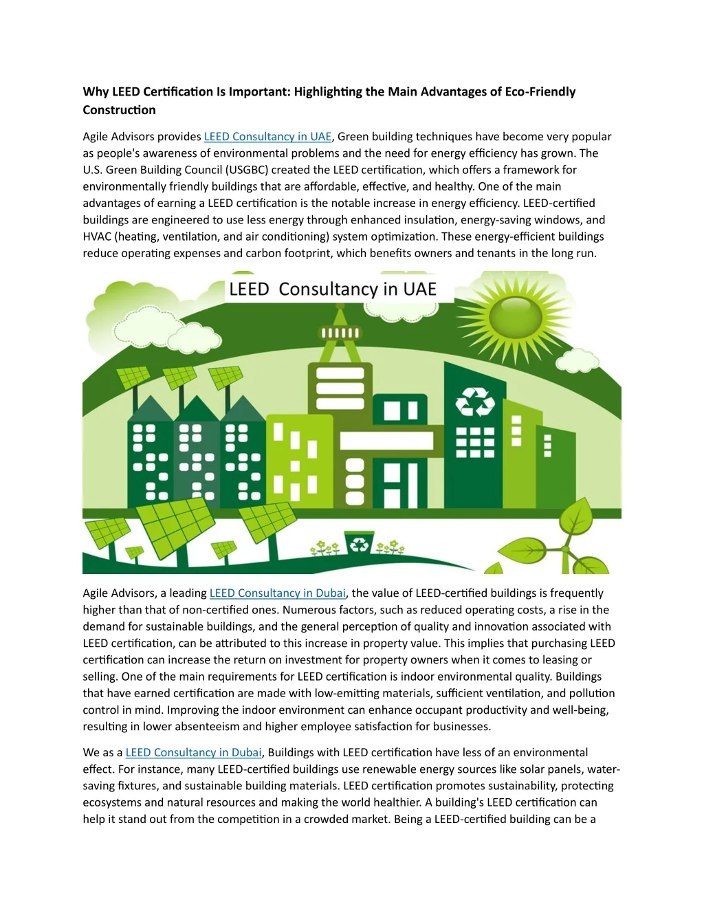 PPT - Why LEED Why LEED Certification Is Important: Highlighting the ...