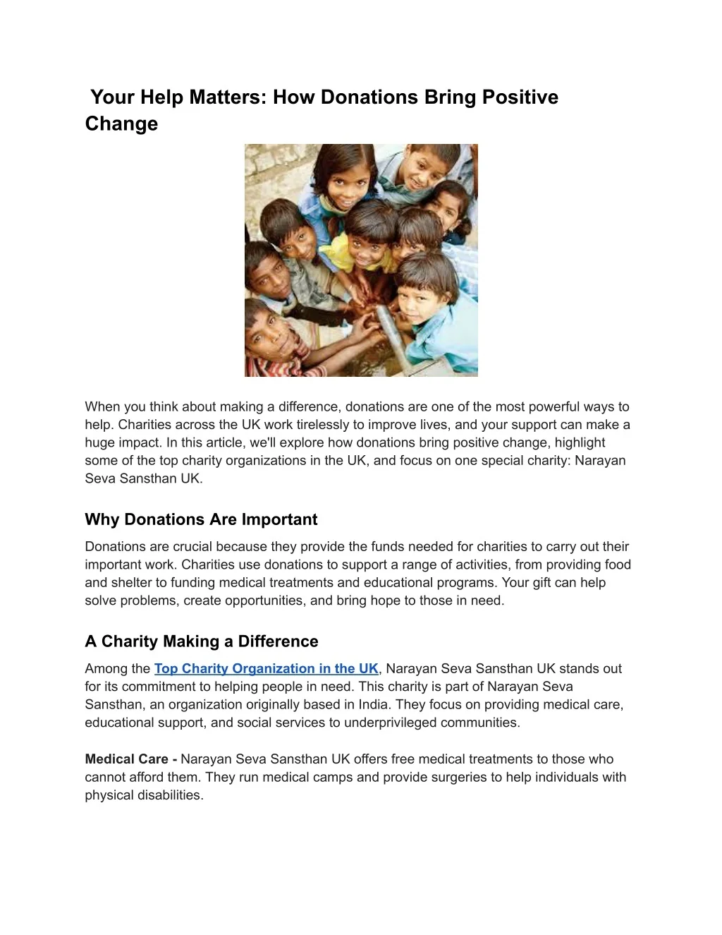 PPT - Your Help Matters_ How Donations Bring Positive Change PowerPoint ...