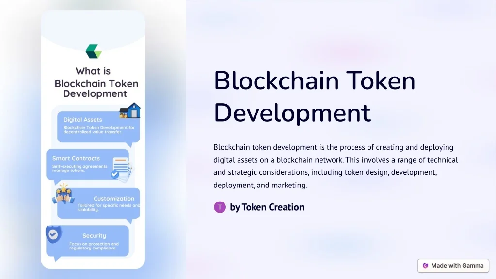 PPT - Blockchain Token Development PowerPoint Presentation, free ...