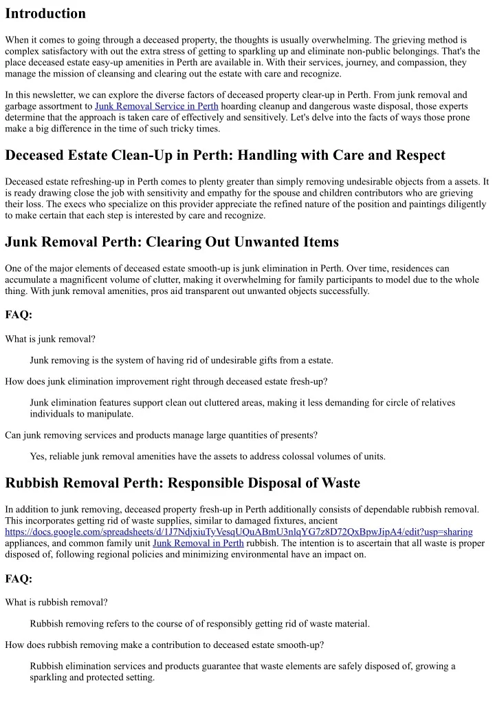 PPT - Deceased Estate Clean-Up in Perth: Handling with Care and Respect ...