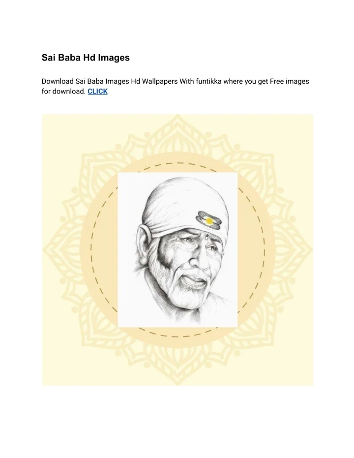 PPT - Sai Baba Hd Images PowerPoint Presentation, free download - ID:13553078