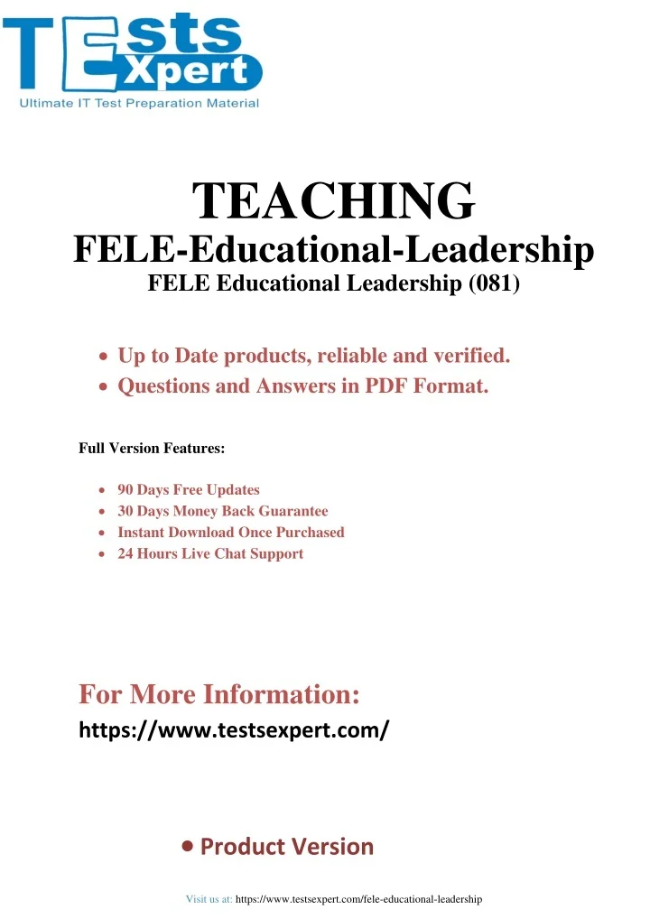 PPT - Pass the FELE-Educational Leadership Exam Success PowerPoint ...