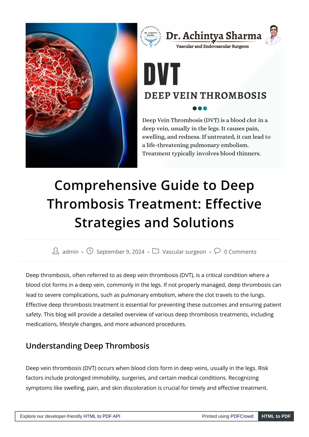 PPT - Deep Thrombosis Treatment: Effective Solutions for Quick Recovery ...