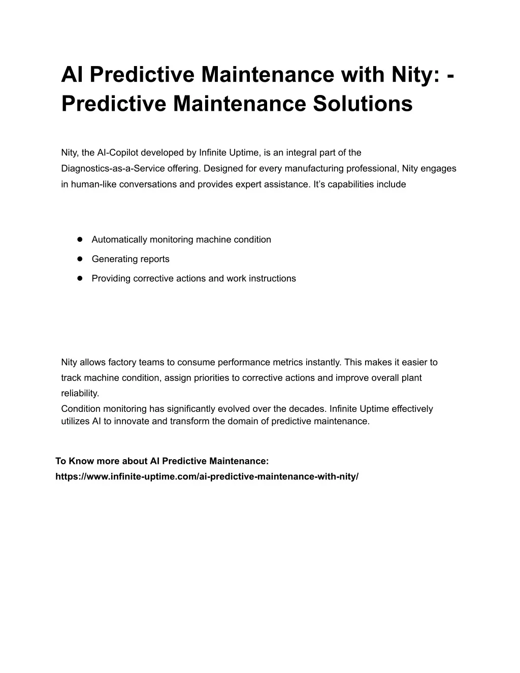 PPT - AI Predictive Maintenance with Nity_ - Predictive Maintenance ...
