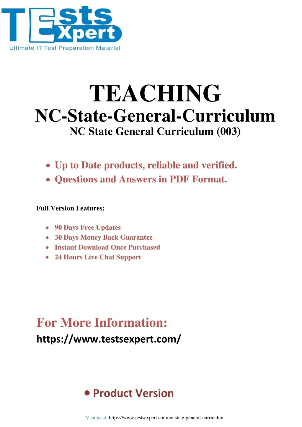 PPT - Dominating NC State General Curriculum (003) Exam Guide ...