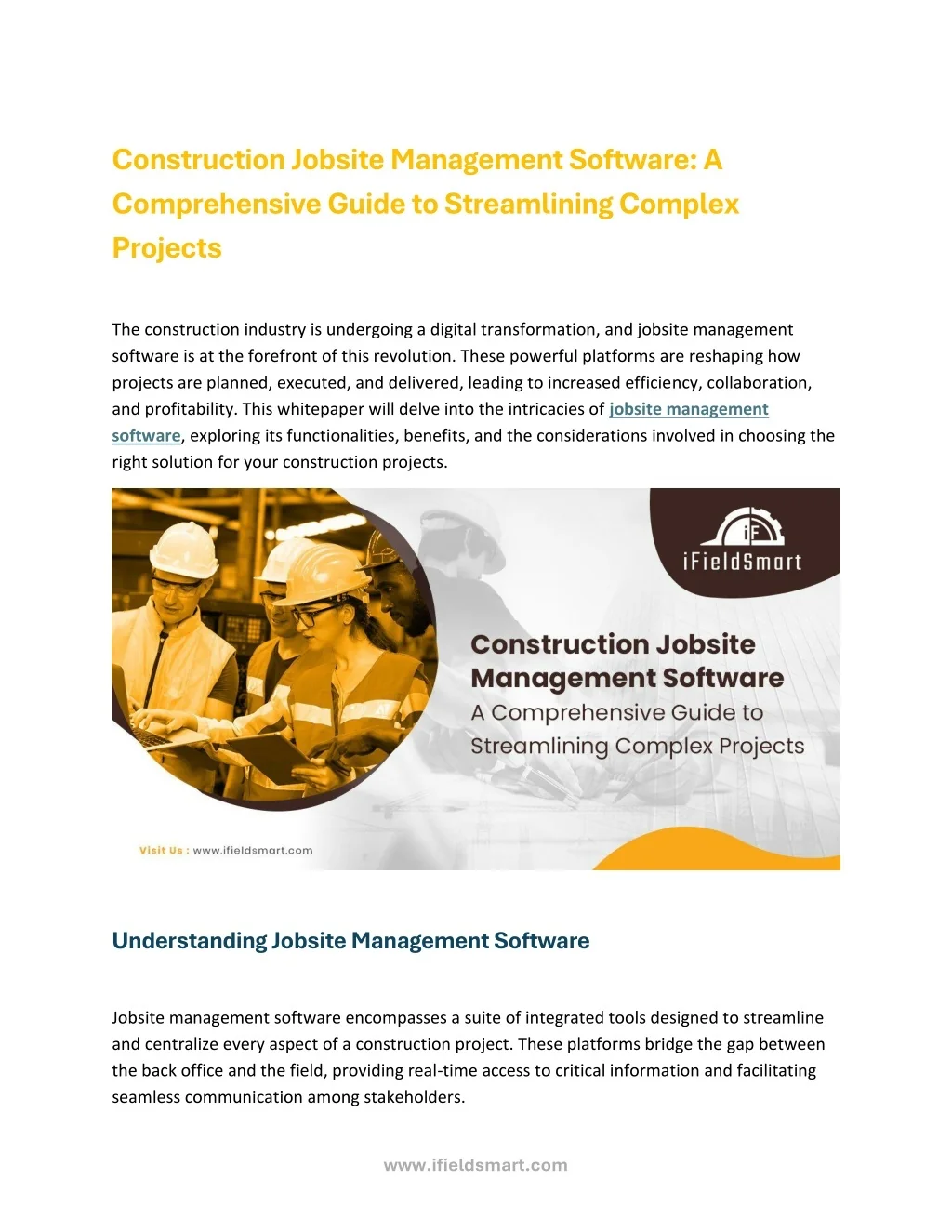 PPT - Construction Jobsite Management Software A Comprehensive Guide to ...