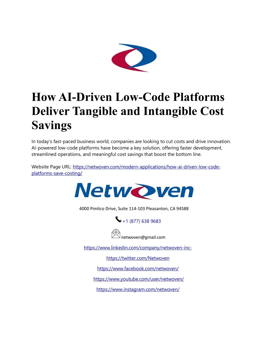 PPT - How AI-Driven Low-Code Platforms Deliver Tangible and Intangible Cost Savings PowerPoint ...