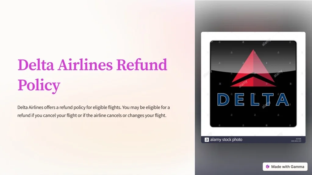 PPT - Delta-Airlines-Refund-Policy PowerPoint Presentation, free ...
