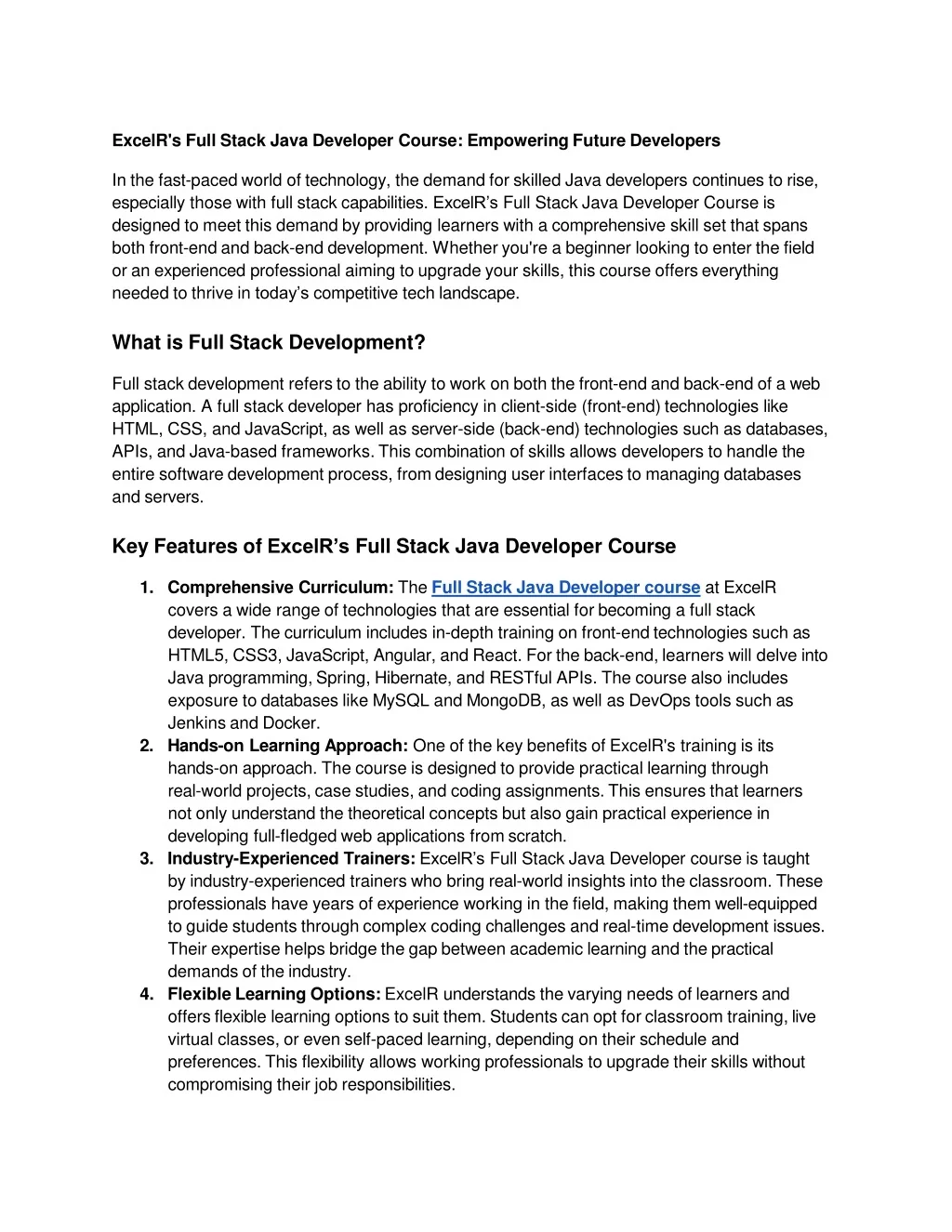 PPT - _Full Stack Java Developer Course PowerPoint Presentation, free ...