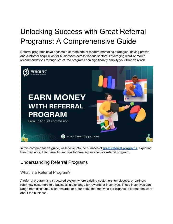 PPT - Unlocking Success with Great Referral Programs_ A Comprehensive ...