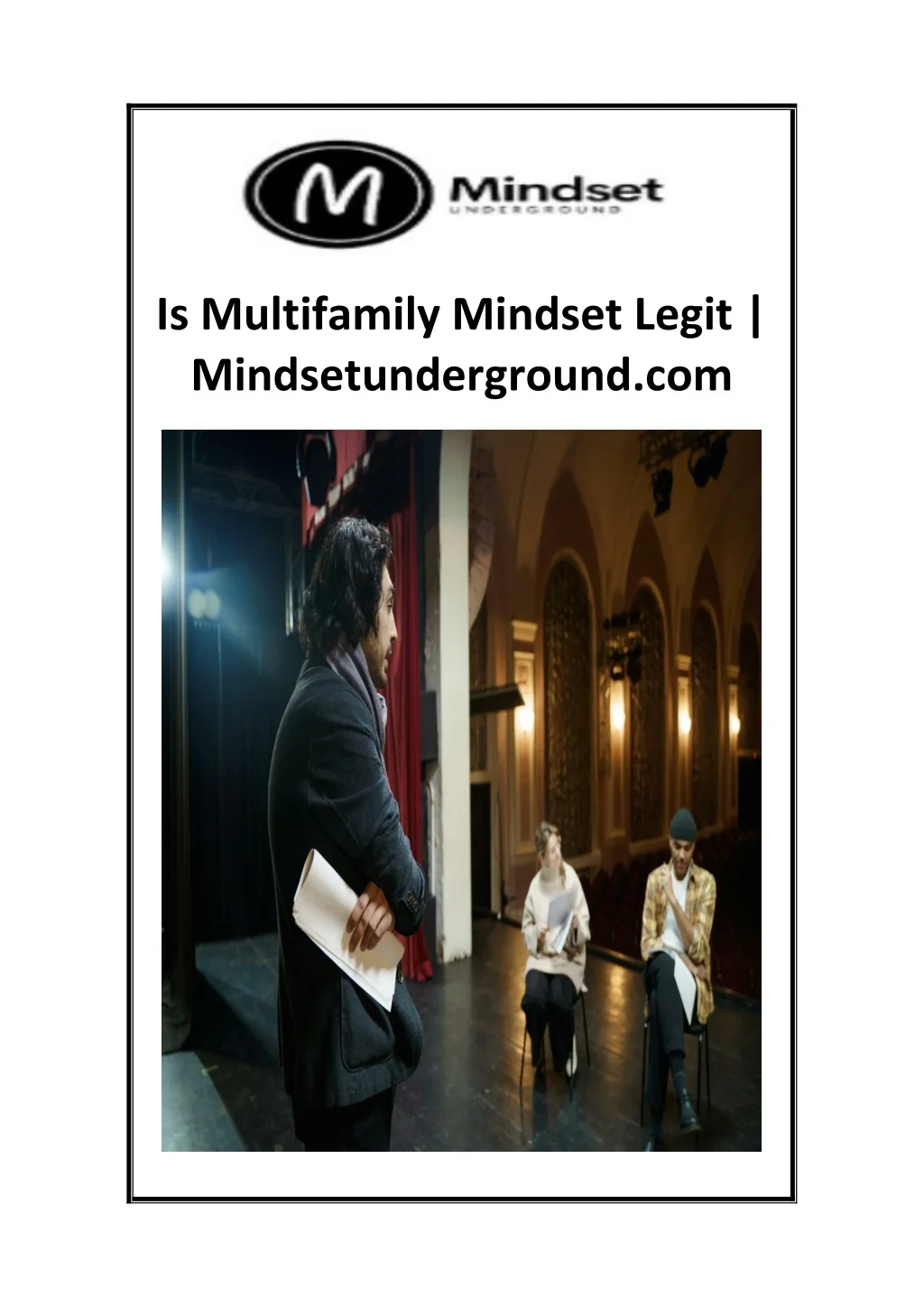 PPT - Is Multifamily Mindset Legit Mindsetunderground.com PowerPoint ...