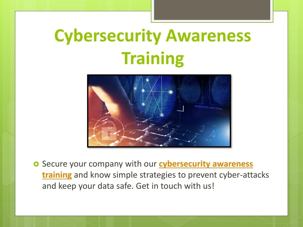 PPT - Cybersecurity Awareness Training PowerPoint Presentation, free download - ID:13562570