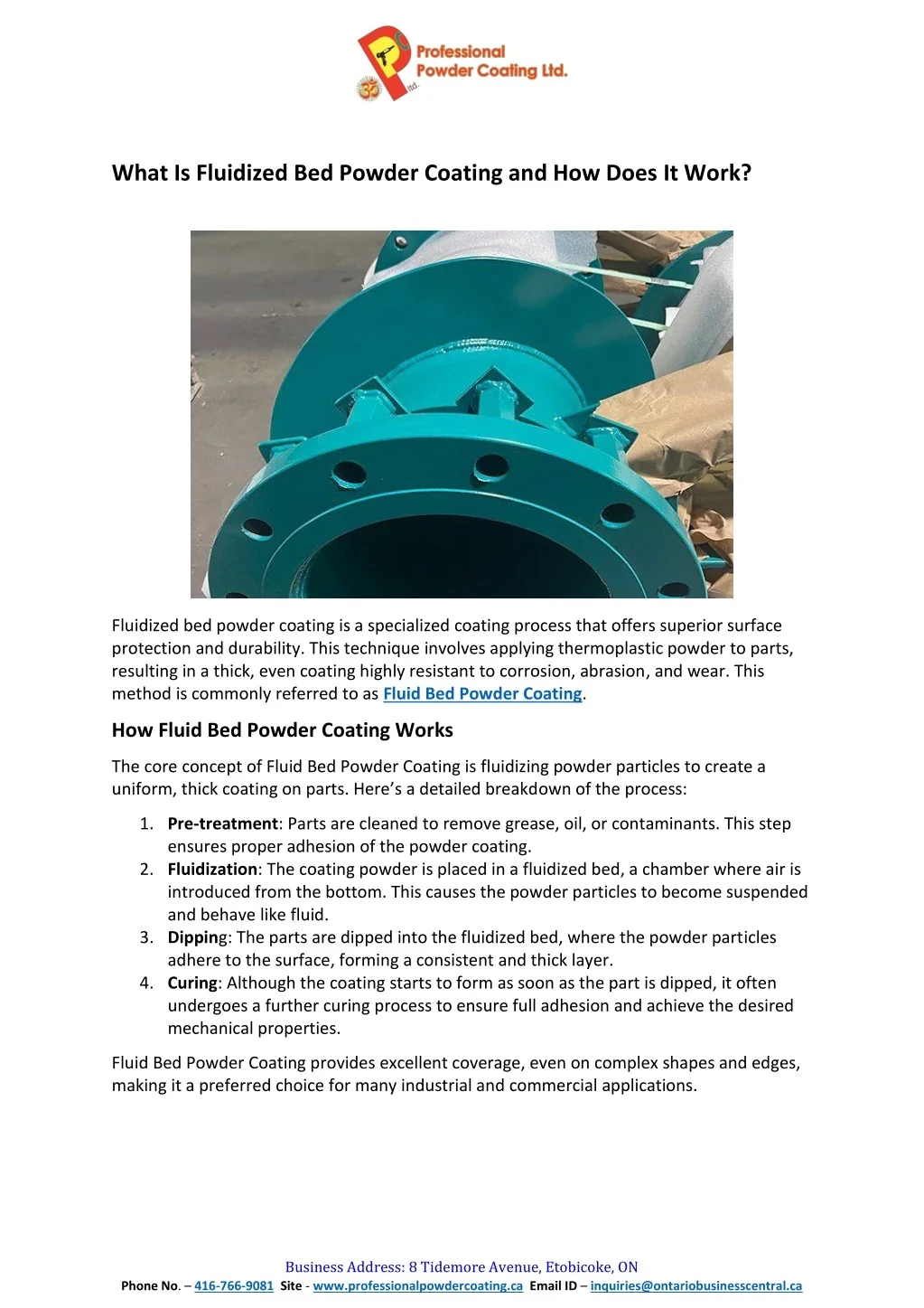 PPT - What Is Fluidized Bed Powder Coating and How Does It Work ...