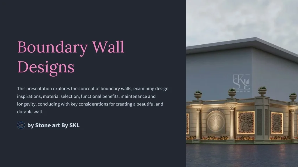 PPT - Modern And Unique Boundary Wall Designs PowerPoint Presentation ...