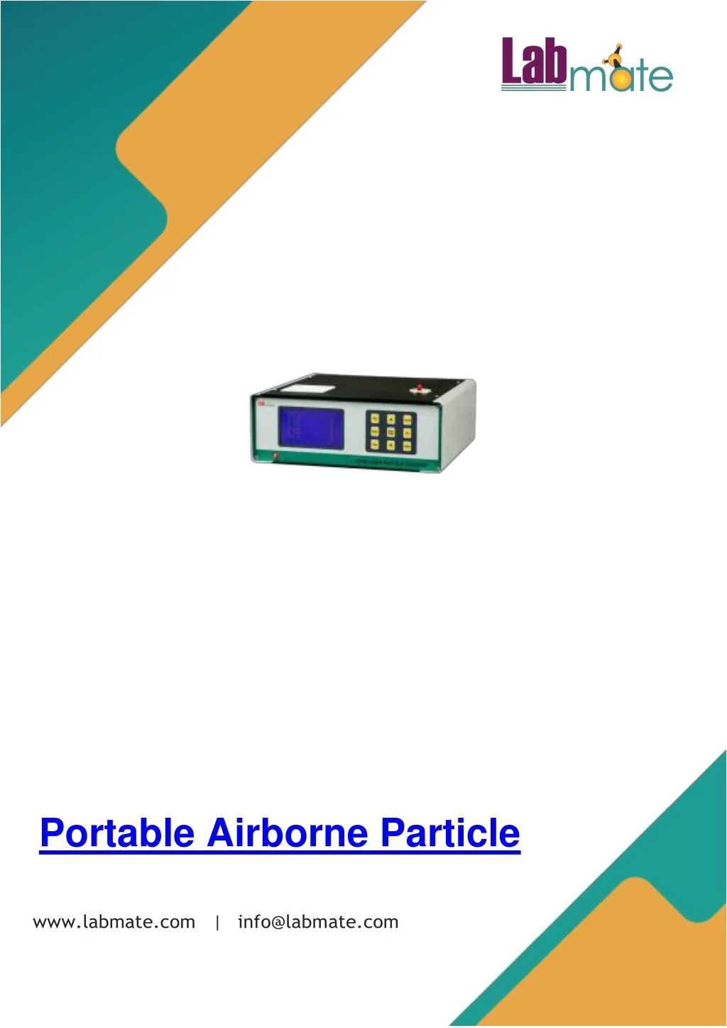PPT - Portable Airborne Particle Counter 1 CFM PowerPoint Presentation ...