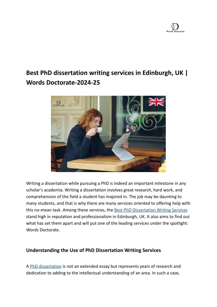 PPT - Best PhD dissertation writing services in Edinburgh, UK _ Words ...