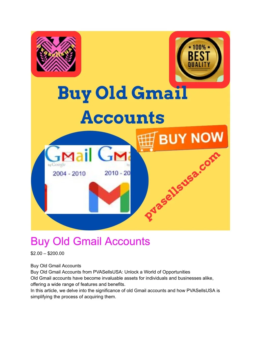 PPT - Buy Old Gmail Accounts PowerPoint Presentation, free download ...