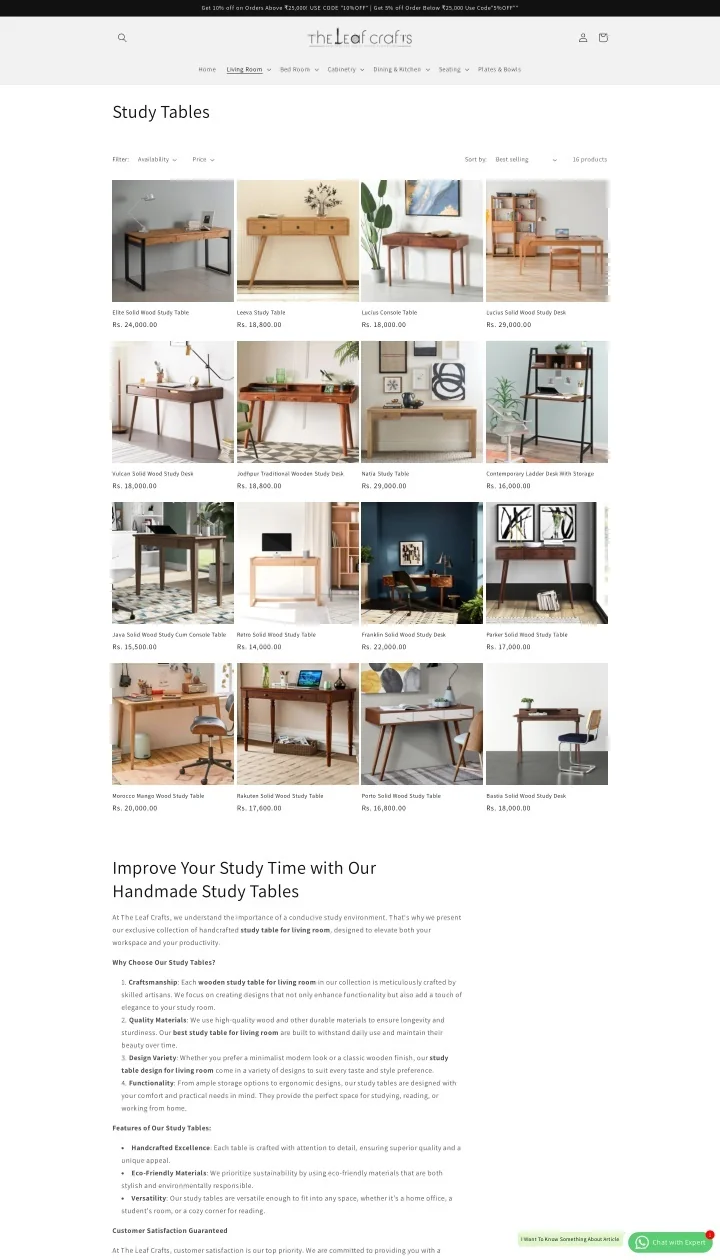 PPT - Modern Study Table Designs That Fit Beautifully in Your Living ...