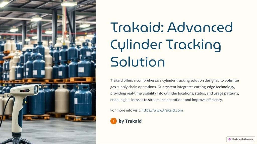 PPT - Trakaid Advanced Cylinder Tracking Solution PowerPoint ...