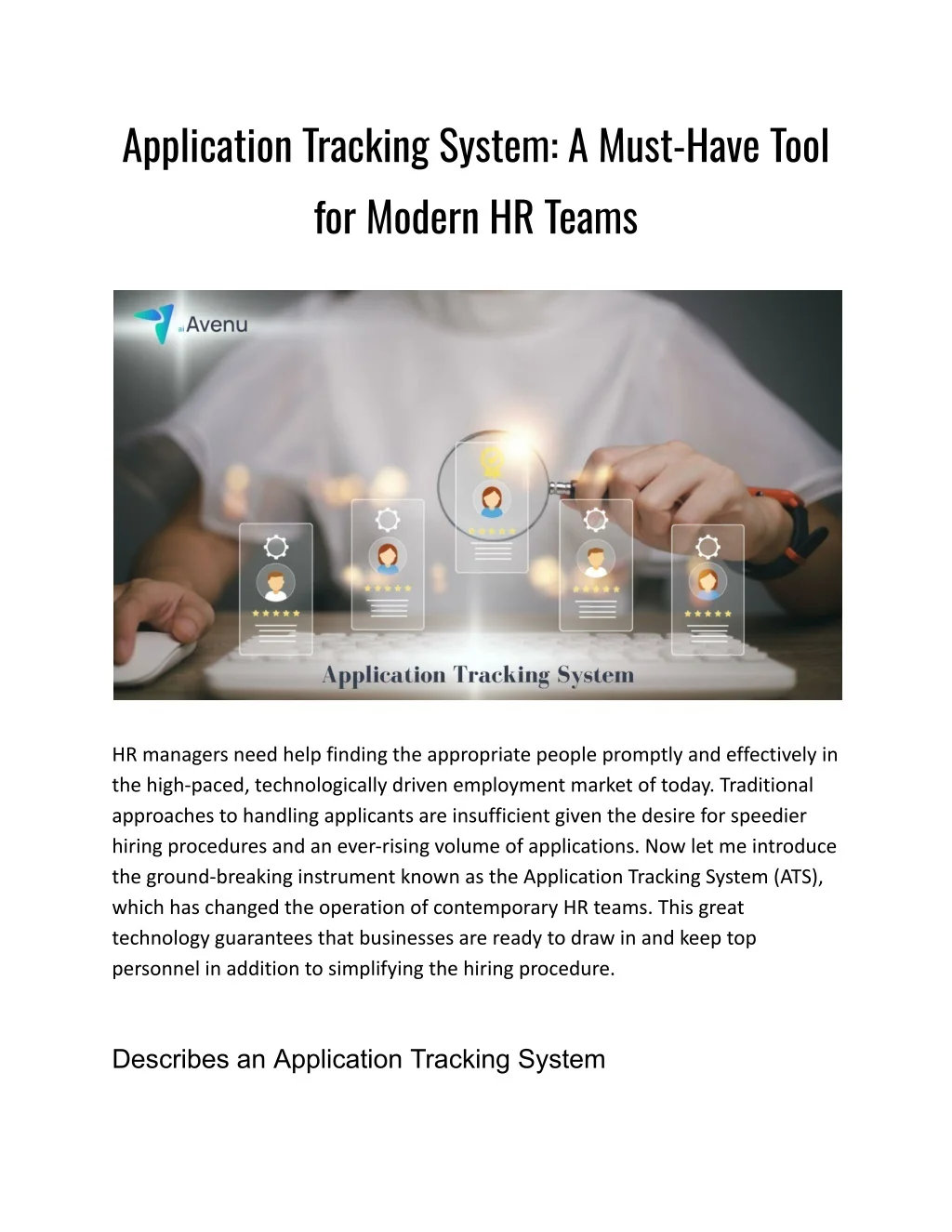 PPT - Application Tracking System_ A Must-Have Tool for Modern HR Teams ...