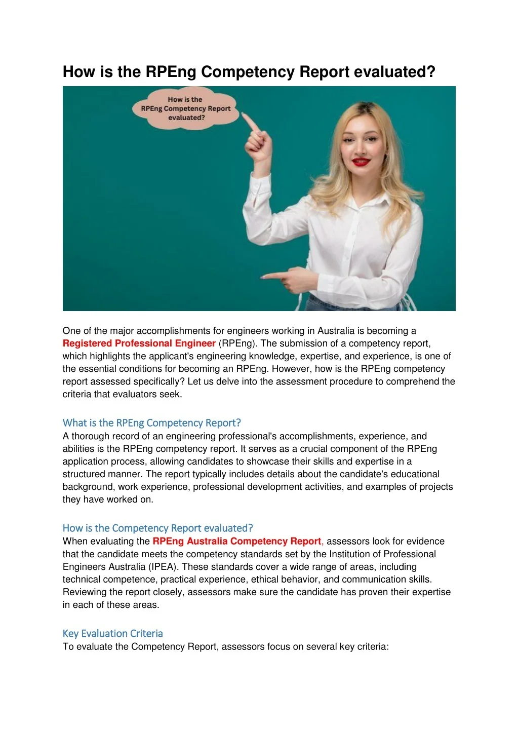 PPT - How is the RPEng Competency Report evaluated PowerPoint ...