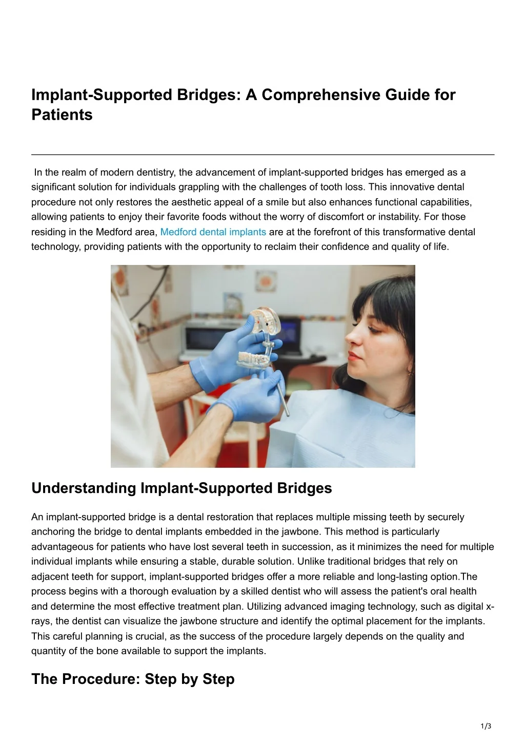 PPT - Implant-Supported Bridges A Comprehensive Guide for Patients PowerPoint Presentation - ID ...