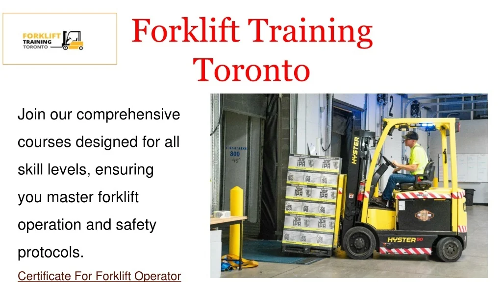 PPT - Forklift training toronto PowerPoint Presentation, free download - ID:13574342