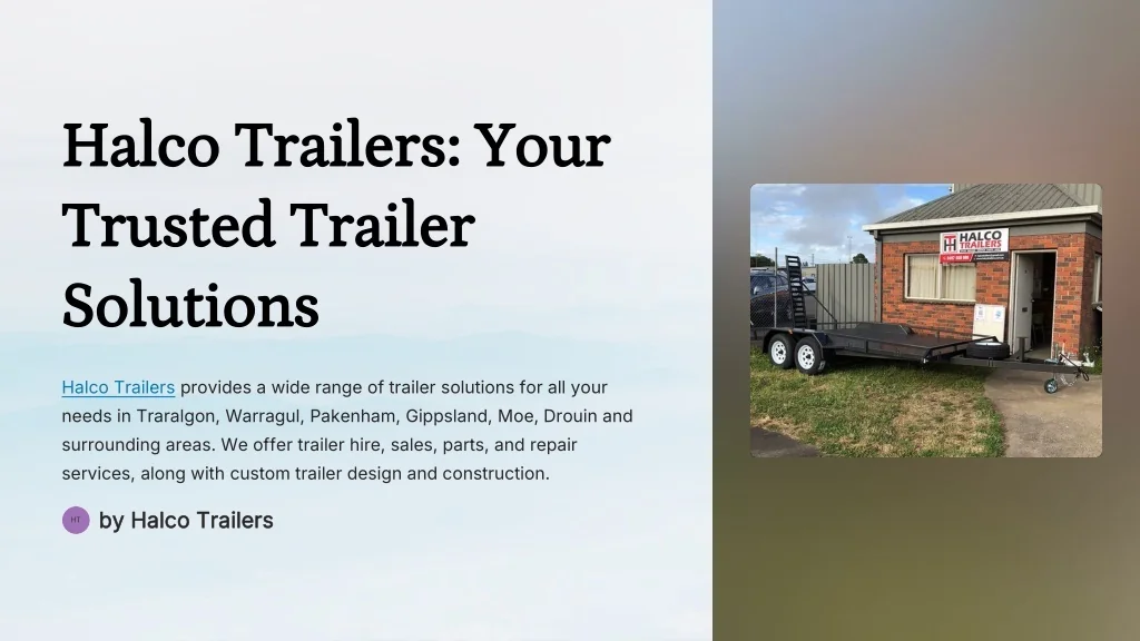 PPT - Halco-Trailers-Your-Trusted-Trailer-Solutions PowerPoint Presentation - ID:13574606