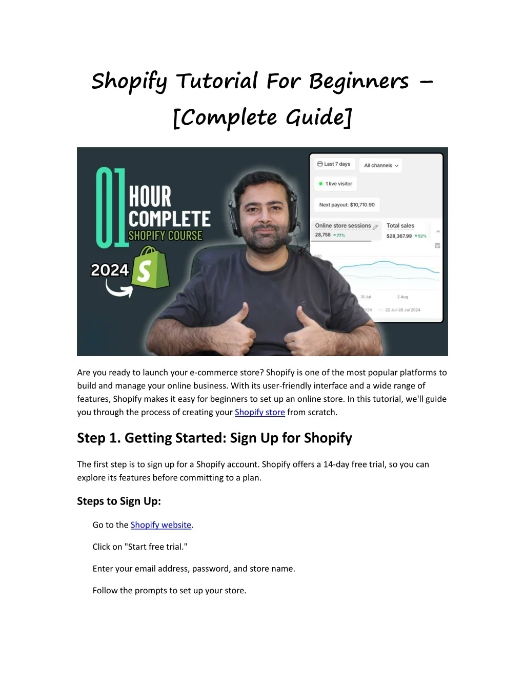 PPT - Shopify Tutorial For Beginners – [Complete Guide] PowerPoint Presentation - ID:13575697