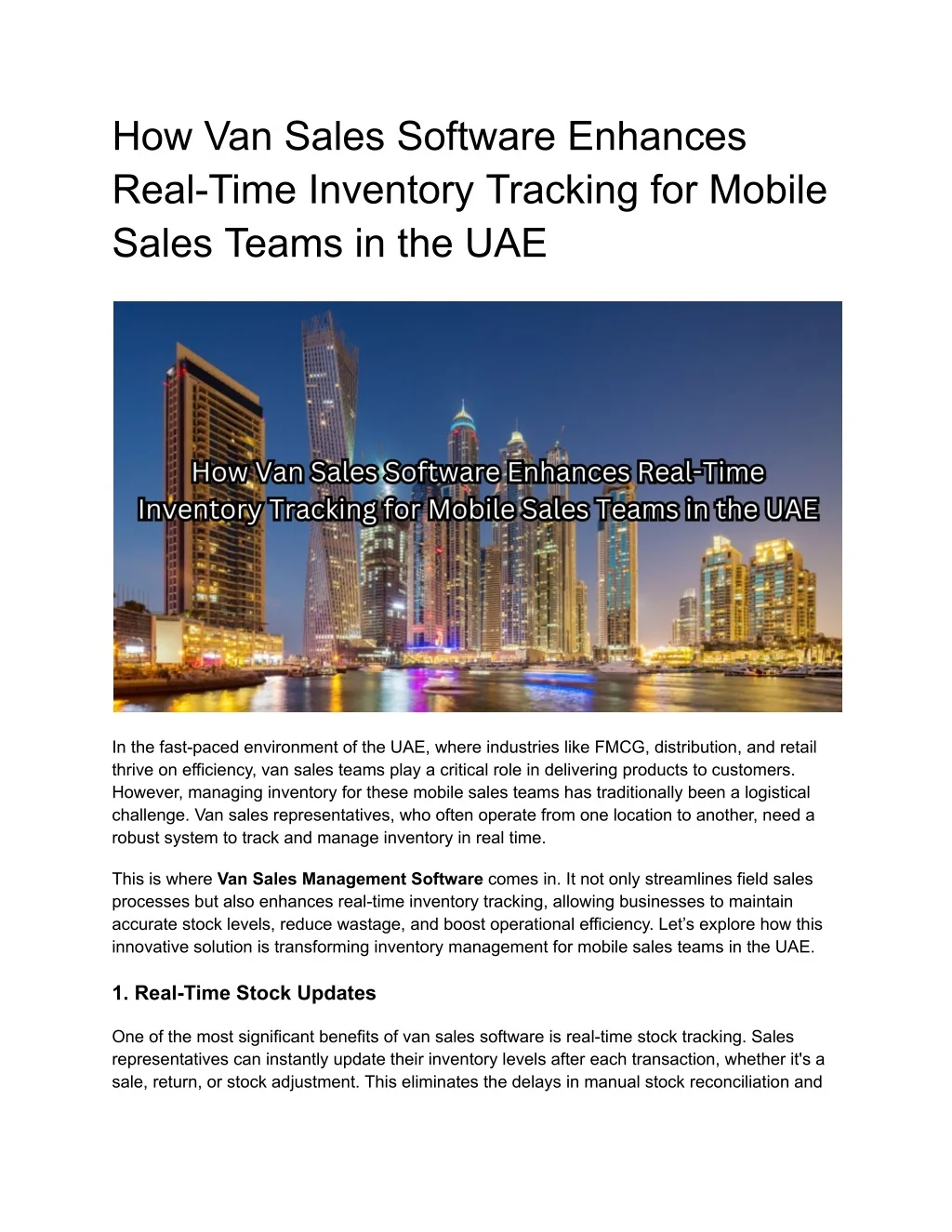 PPT - _Van Sales Management Software UAE PowerPoint Presentation, free ...