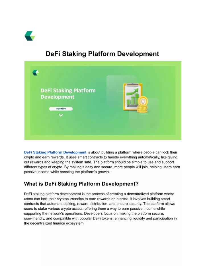PPT - DeFi Staking Platform Development PowerPoint Presentation, free ... PPT - DeFi Staking Platform Development PowerPoint Presentation, free ...