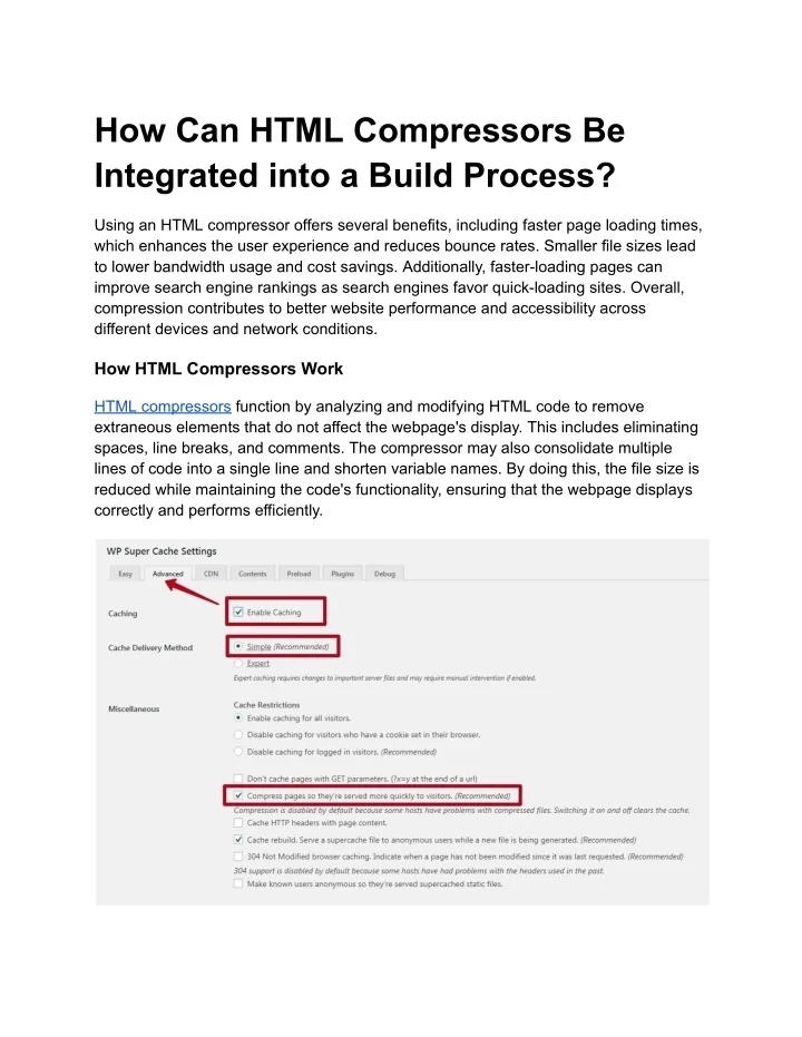 PPT - How Can HTML Compressors Be Integrated into a Build Process_ PowerPoint Presentation - ID ...